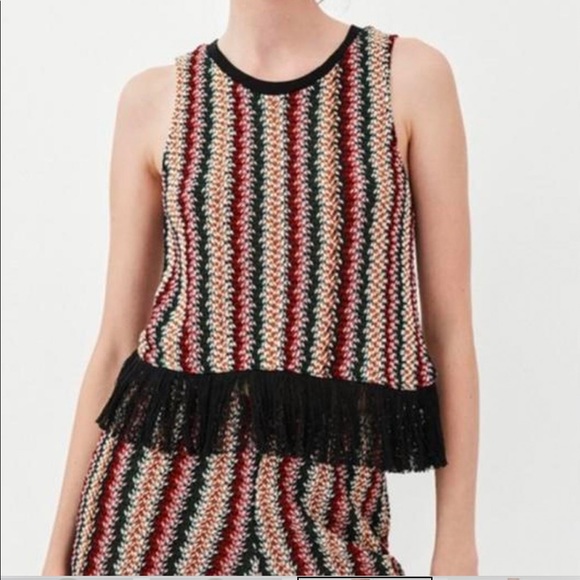 Zara | Tops | Zara New Multi Colour Crochet Top | Poshmark